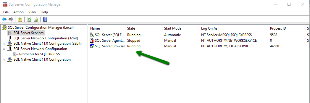 Establishing connection to Microsoft SQL Server